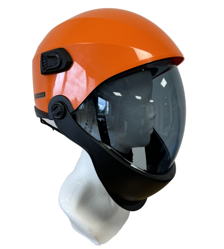 Hard Hat with 12cal integral visor. Meets IEC 62819